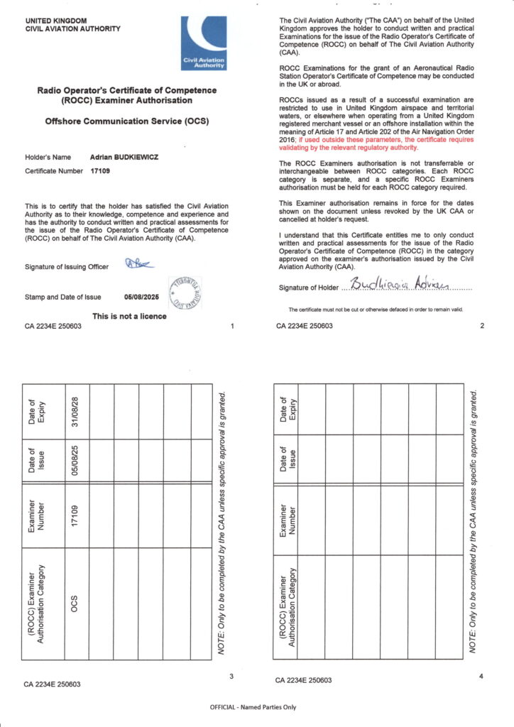 The Radio Operator’s Certificate of Competence